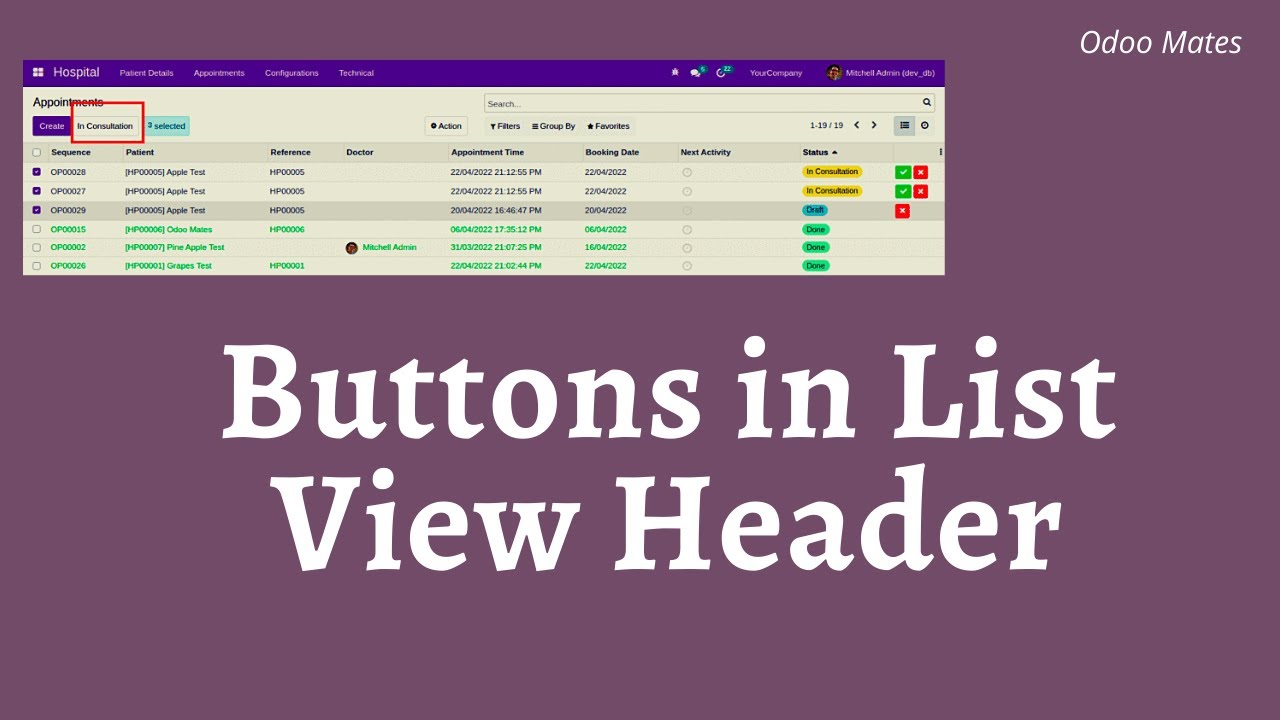 Thêm button vào Tree View Header trên Odoo - VinaScript